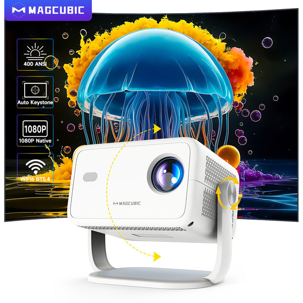 Magcubic L018 Native 1080P Projector – 650 ANSI, 4K, Wi-Fi 6 & Android 11